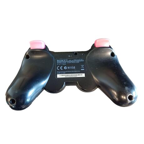PS3 Controller Dualshock 3 - Zwart met Custom Roze Knoppen & Sticks ...